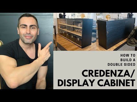 How to build a double sided Credenza display cabinet