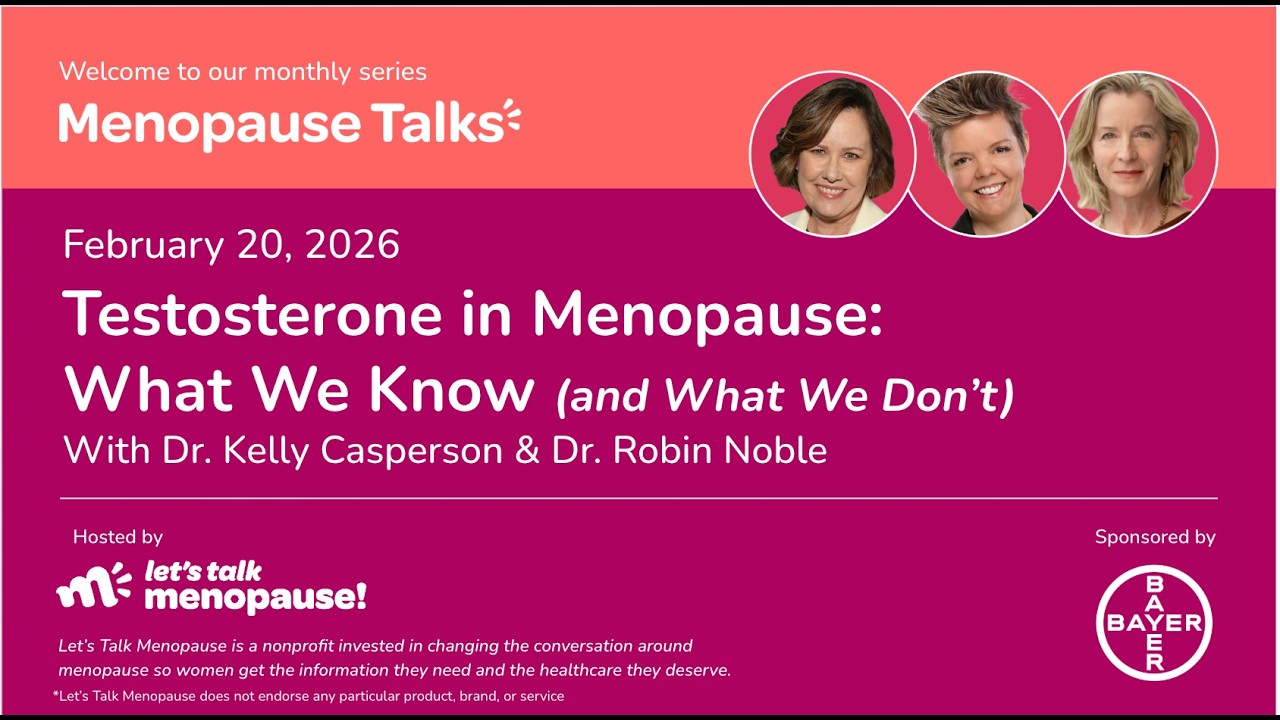 MENOPAUSE TALK: Testosterone in Menopause: What We Know (and What We Don’t)