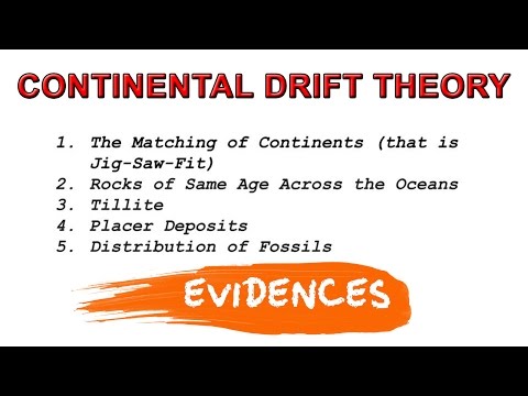 Alfred Wegener's Evidence of Continental Drift Theory Video Lecture ...