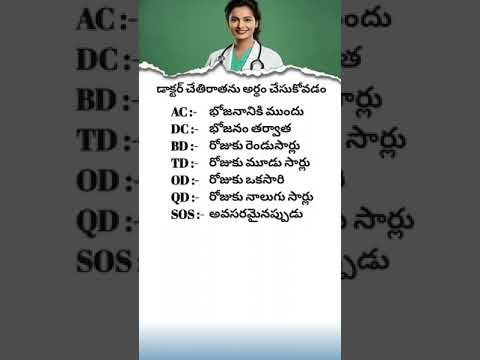 π€©π Medical prescription abbreviations||medicine dosage & timings||Health tips@subscribe,like & share