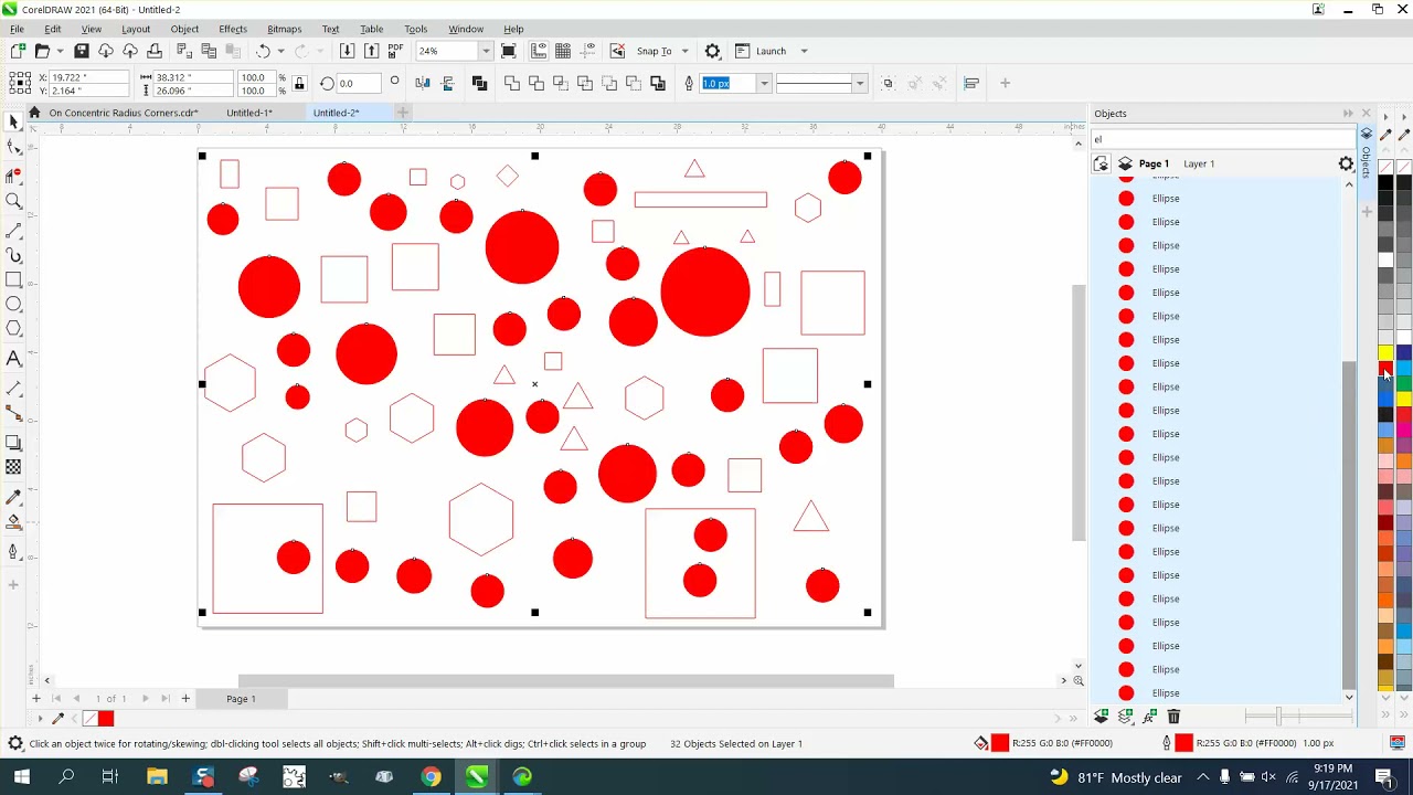 Corel Draw Tips & Tricks Select Objects with the Object Docker