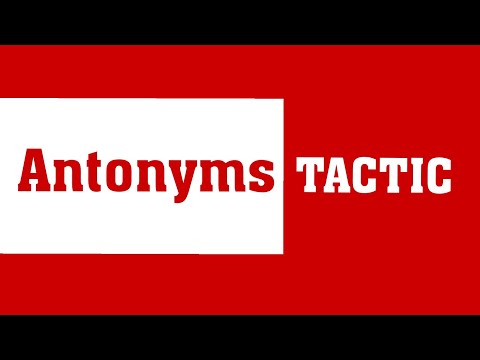 Antonyms of Tactic ll MEVA English Vocabulary Development ll Antonyms