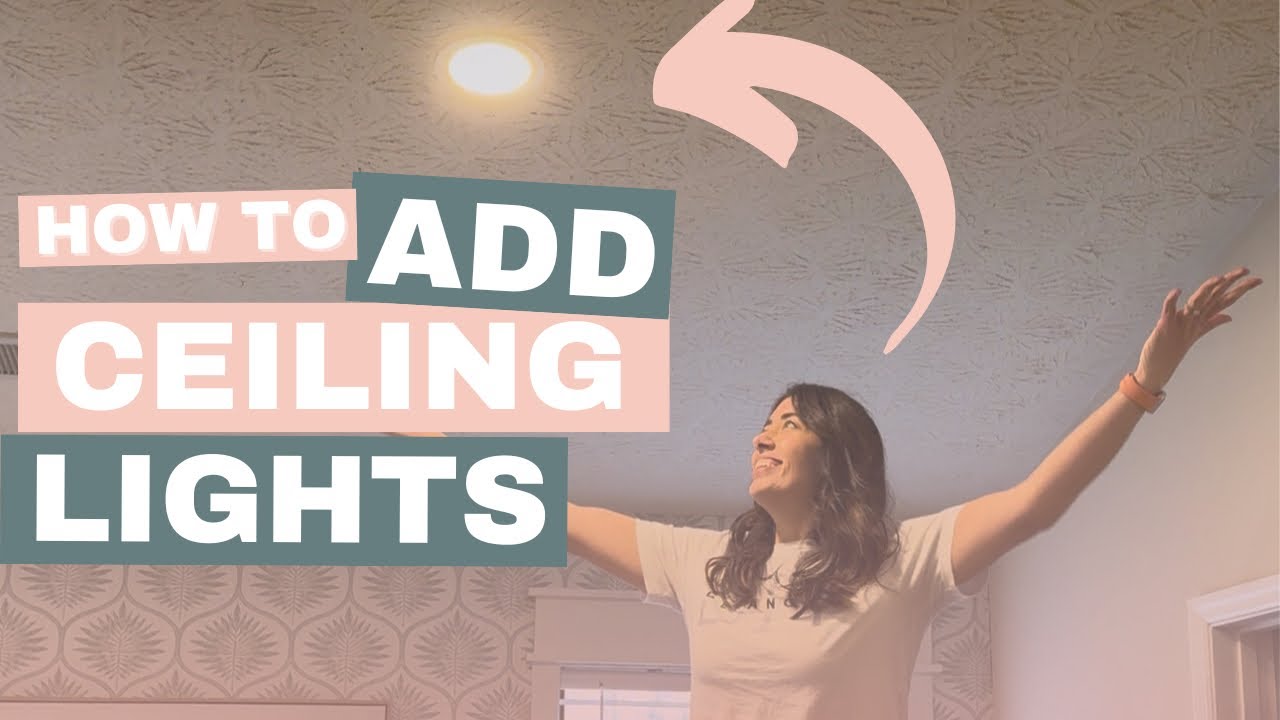 How to Add Wafer Ceiling Lights - Beginner Tutorial - Electricity 101