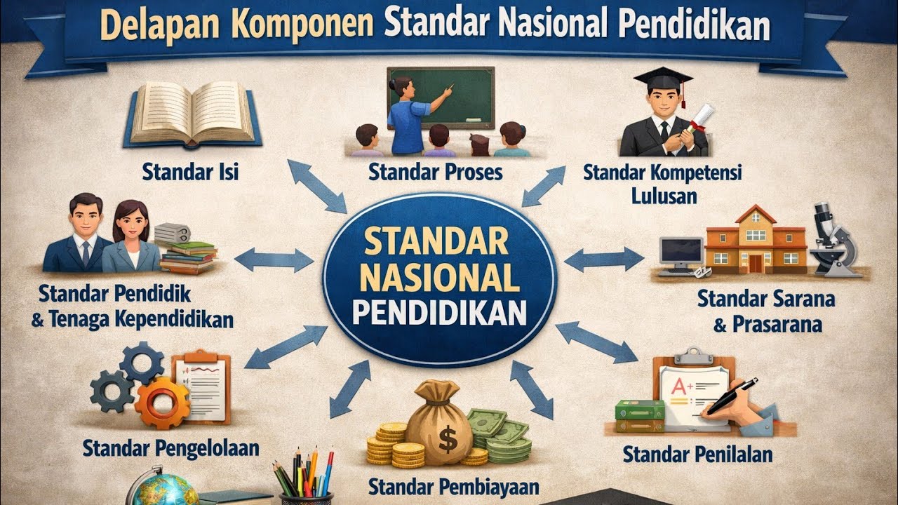 8 Standar Nasional Pendidikan Terbaru | Wajib Dipahami Guru & Sekolah