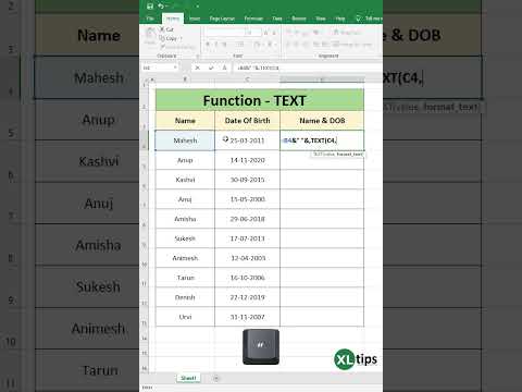 How can the TEXT function in Excel help format data with precision and flexibility? #shorts #excel