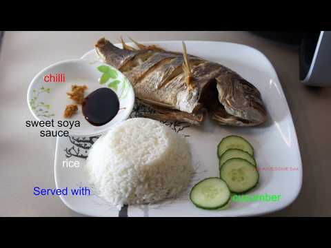 2 whole snapper fish Airfry in Philips AirFryer XXL - Ikan Goreng Air Fry