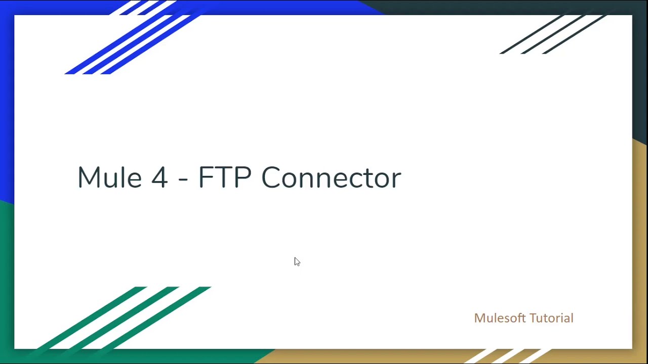 MuleSoft FTP connector sample application #Mule4 #FTP #Example