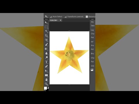 Star Flower in Photopea on iPhone #shorts