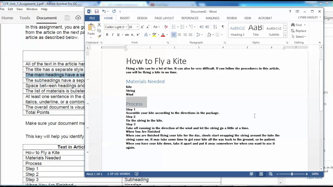 TCH020 Computer Fundamentals Unit 7 Assignment 1