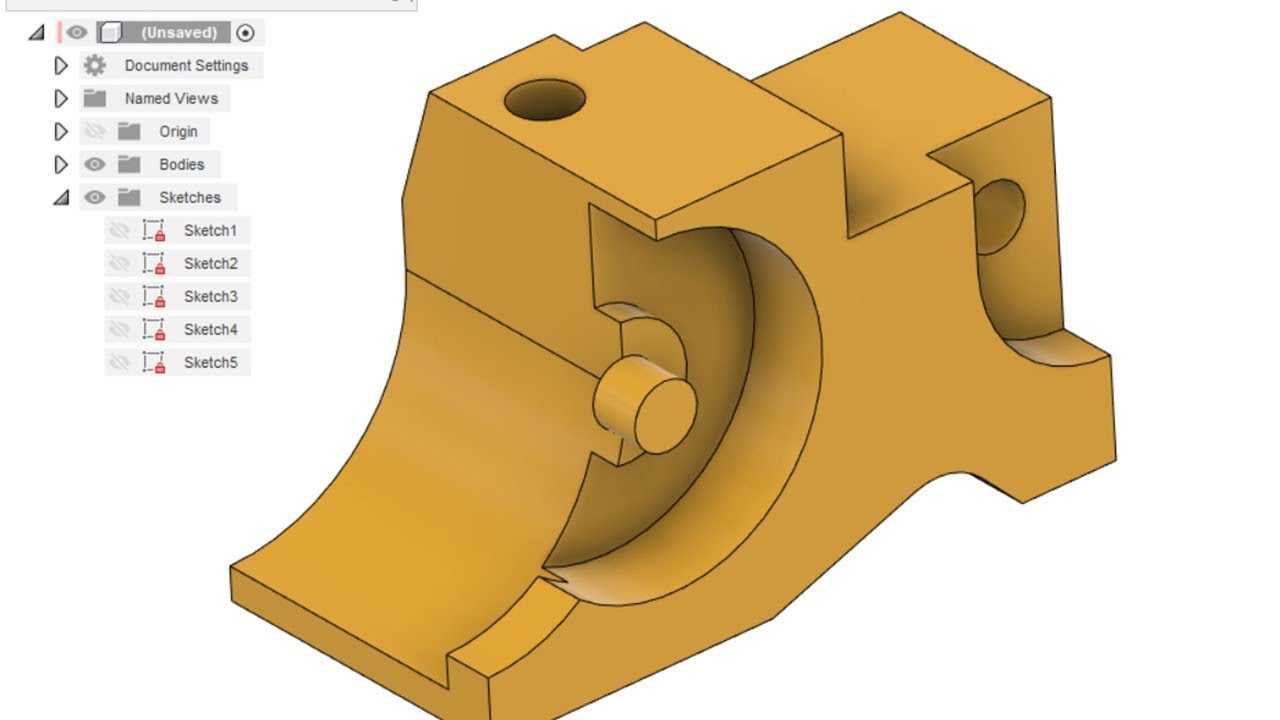 Fusion 360 Tutorial #8 | 3D Model Basic