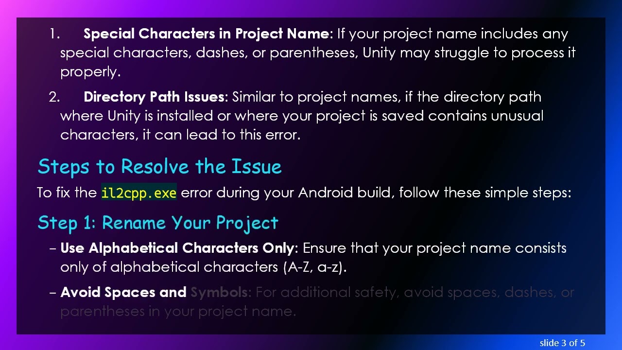 How to Fix the il2cpp.exe did not run properly Error in Unity