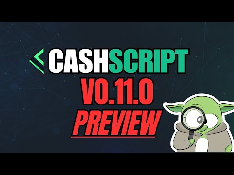 What we've been working on - CashScript V0.11.0 Pre-Release