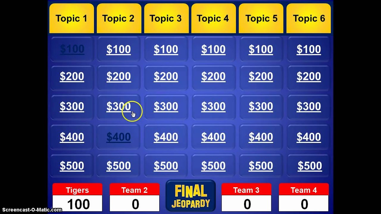 Jeopardy PowerPoint Template