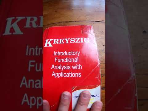 Introductory Functional Analysis with Applications by Kreyszig #shorts