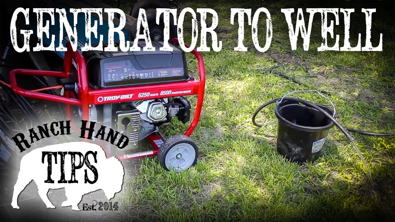 How to run a submersible well pump off a portable generator. - Ranch Hand Tips