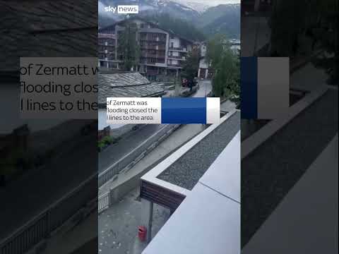 Swiss town hit by heavy rainfall