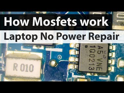Asus Laptop No power Not Charging Repair- How Mosfets work and short circuit diagnosis