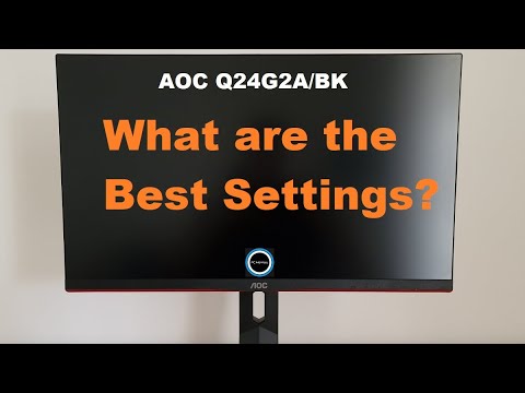 AOC Q24G2A/BK Best Settings