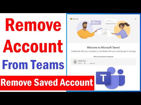 How To Remove Teams Account from Computer | Remove Account From Teams app windows 10 | MS Teams