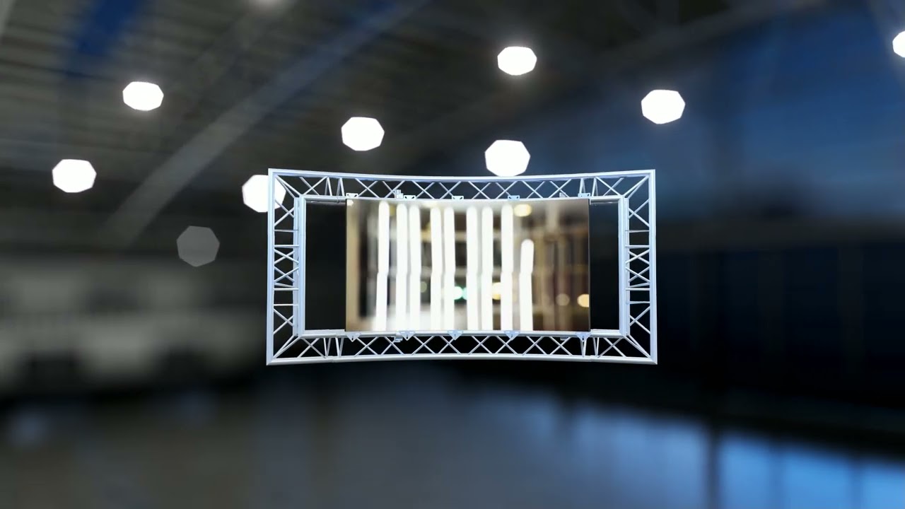 NEO Wave. LED Screen Suspension for exhibition. - NEO Exhibition Stands