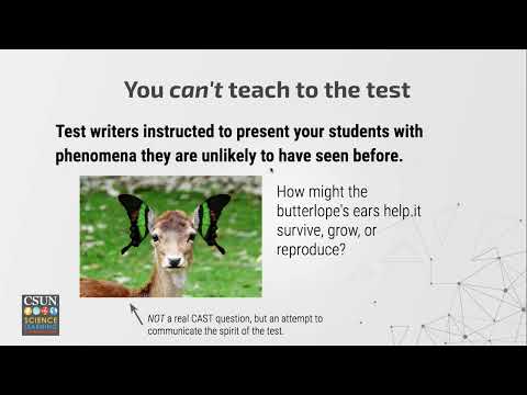 CAST 101: The California Science Test to assess the Next Generation Science Standards (NGSS)