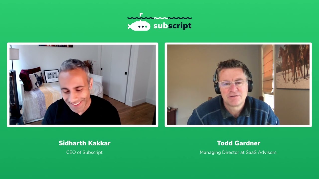 Diving deep into usage-based pricing with Todd Gardner, Managing Director at SaaS Advisors