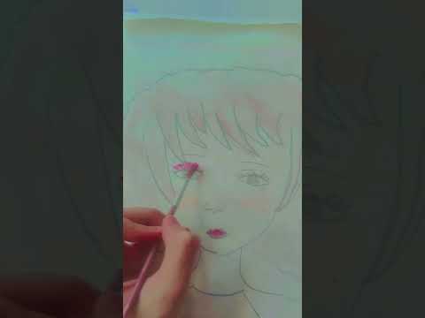 let's make drawing with makeup.