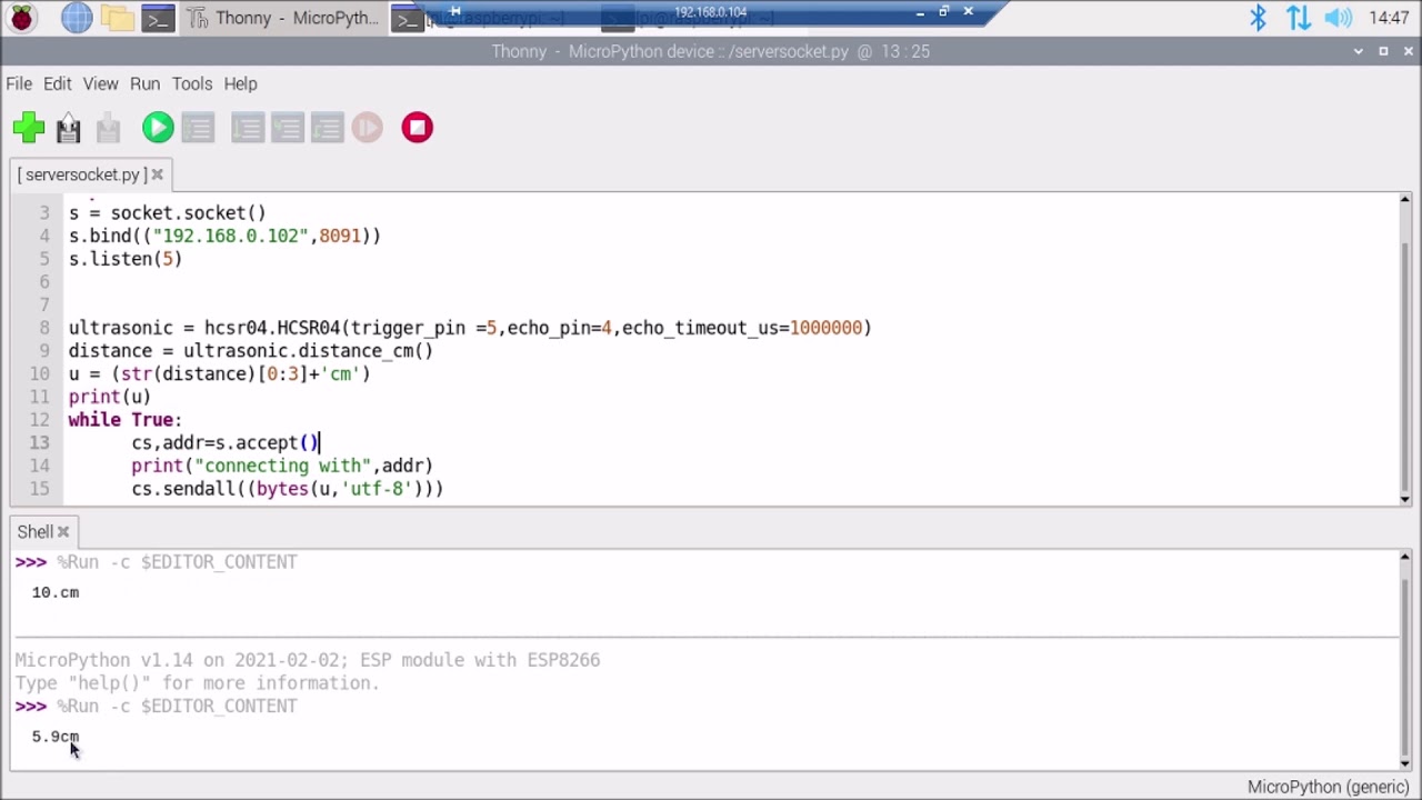 python socket programming 2021| send and receive data socket python 2021 | raspberry pi 4 socket