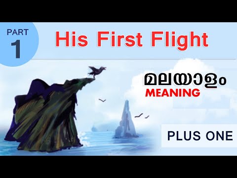 Plus One | English | His First Flight | Malayalam Meaning | Chapter 1 | Part 1