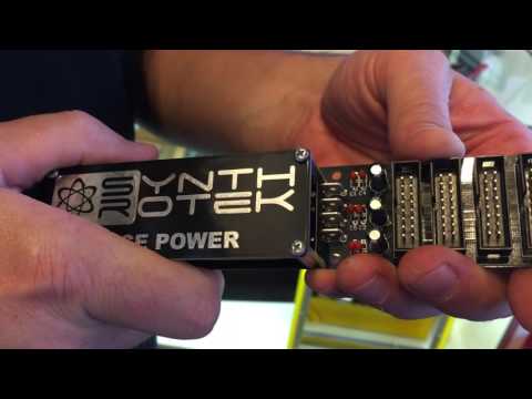 Synthrotek Case Power Red Eurorack w/ 3U panel & brick, | Reverb