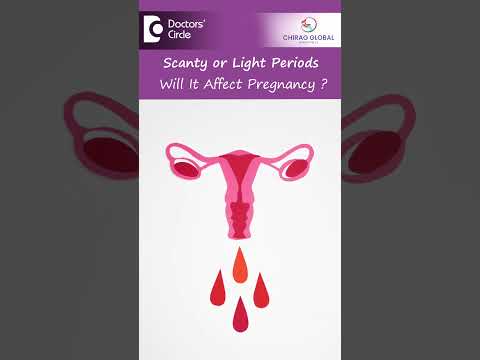 Can Scanty or Infrequent Periods affect my Pregnancy chance?-Dr.H S Chandrika|Doctors' Circle#shorts