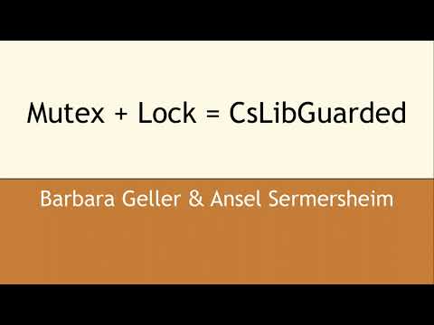 Mutex + Lock = CsLibGuarded