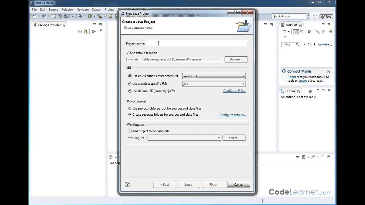 Mastering Java, Vol 1   Lesson 7   Compiling Our First Program Using Eclipse Ide 24