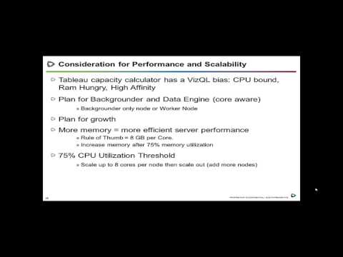 Tableau Architecture Part II High Availability Disaster Recovery Considerations