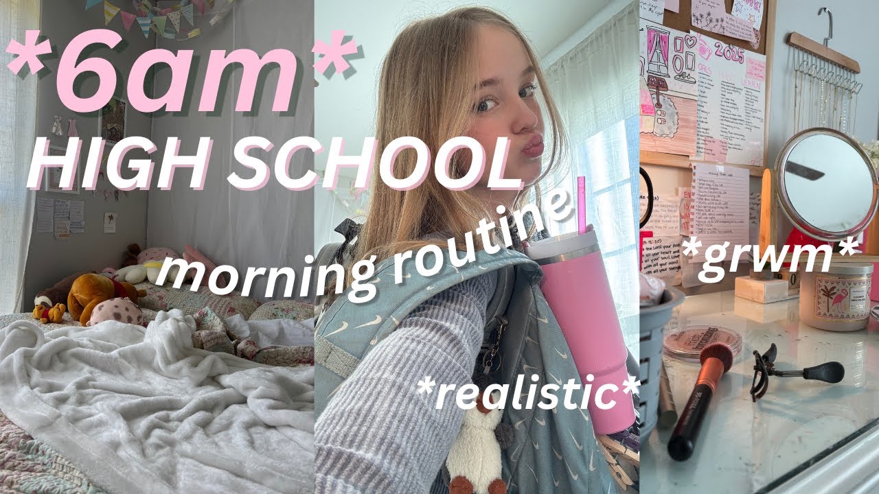 6AM *high school* MORNING ROUTINE (realistic)