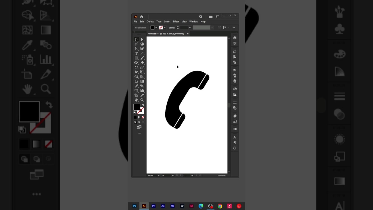 How to Draw phone icon in illustrator