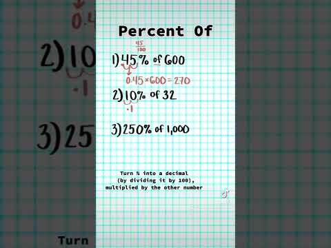 Percent Of | 20 Day Back to School Math Review | Finding the Percentage Of a Number