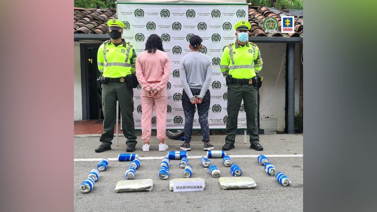 TRANSPORTABAN MÁS DE 14 KILOS DE MARIHUANA EN SUS EQUIPAJES, DOS PERSONAS FUERON ENVIADAS A PRISIÓ