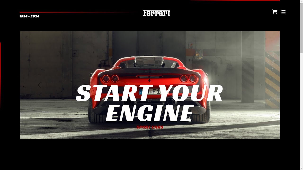 Ferrari models showcase | CS50W | Capstone Final Project