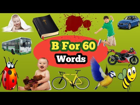 60 Words With Letter B l Words That Starts With The Letter B l Letter B Words For Kids l