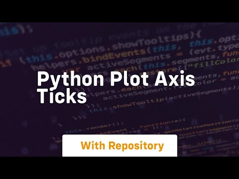 python plot axis ticks