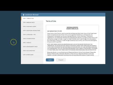 ALEKS PPL Student View- Launching a Placement Assessment with LockDown Browser + Respondus Monitor