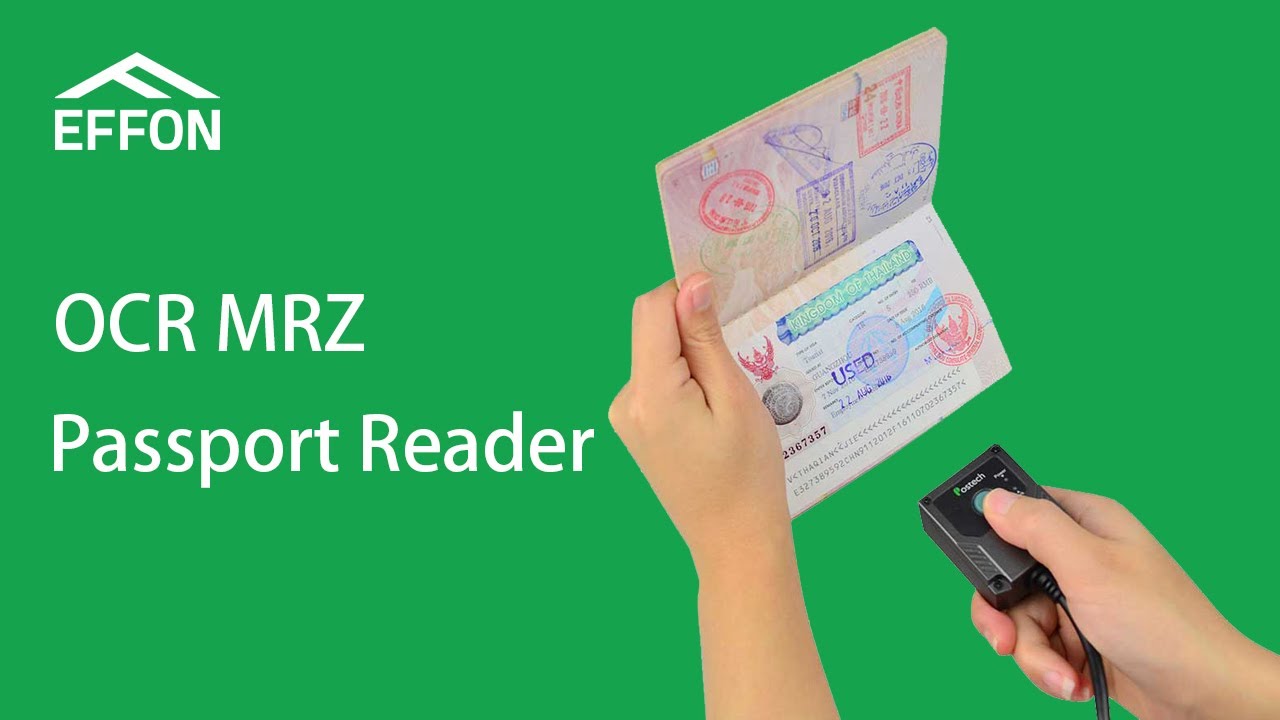 OCR MRZ Barcode Reader MS430 2D Fixed Mount Scanner