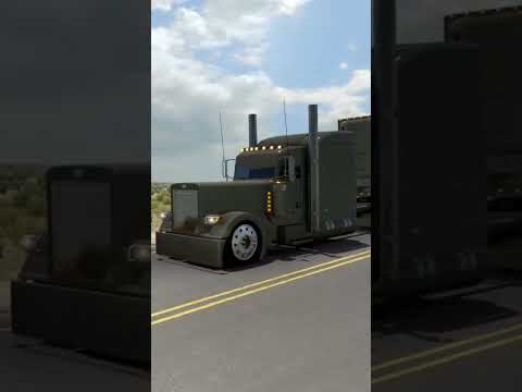 Outlaw peterbilt 389-(straight pipe big Cat power/Ats❤️🚛#americantrucksimulator#peterbilt