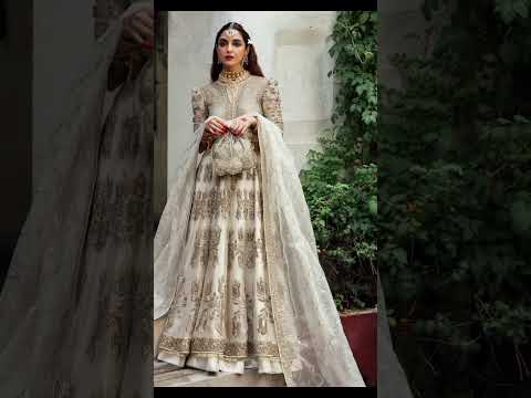 Nikkah outfit of Muzna Masood by Hussain rehar wear by maya ali for photoshoot|fashion and flair#HR