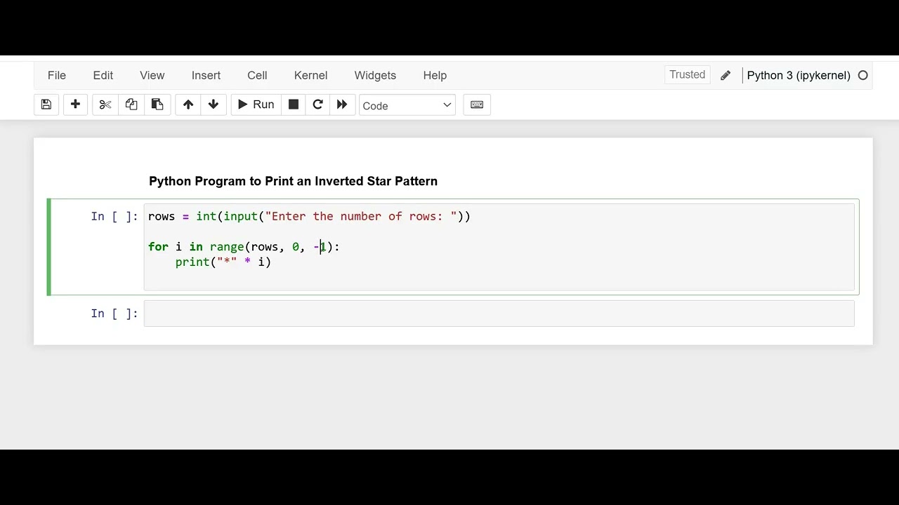 Day 38: Python Program to Print Inverted Star Pattern