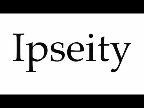 How to Pronounce Ipseity