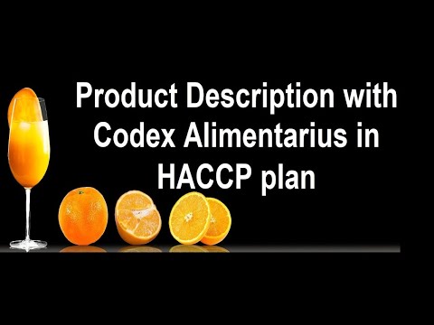 16- Learn from #codex Alimentarius in #product #description in #haccp #haccpplan #foodsafety