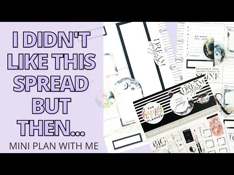 PLAN WITH ME | MINI HAPPY PLANNER | COSMIC WATERCOLOR