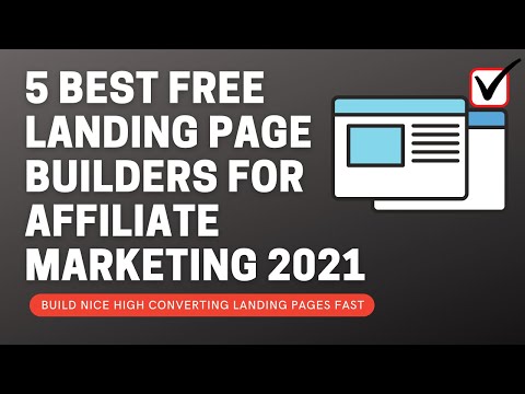 5 Best Free Landing page builders for affiliate marketing 2022. #landingpagebuilder
